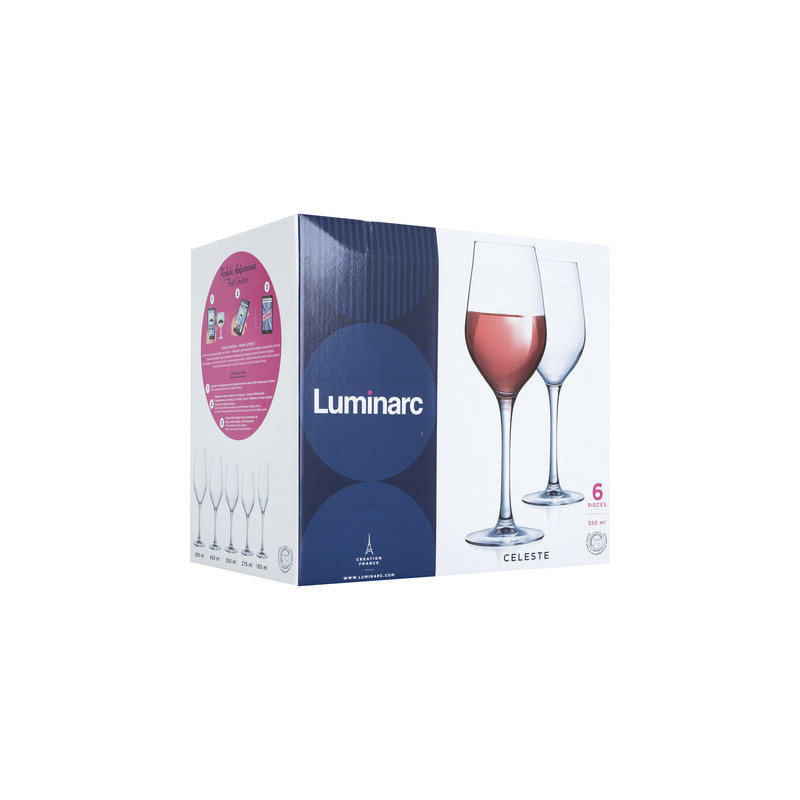 Бокалы для вина 350мл/6шт Luminarc Celeste L5831/1 купить на ...